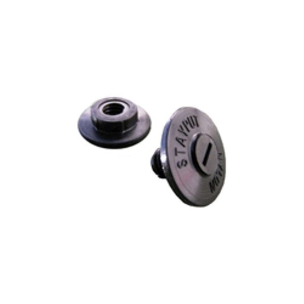 Stayput - Screw & Nut - Wide Flange - 100/bag - Black | Wes Lofts Australia